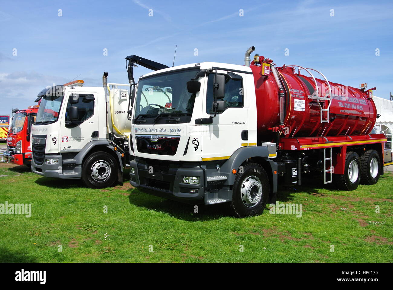 MAN Suction tanker lorry Stock Photo - Alamy