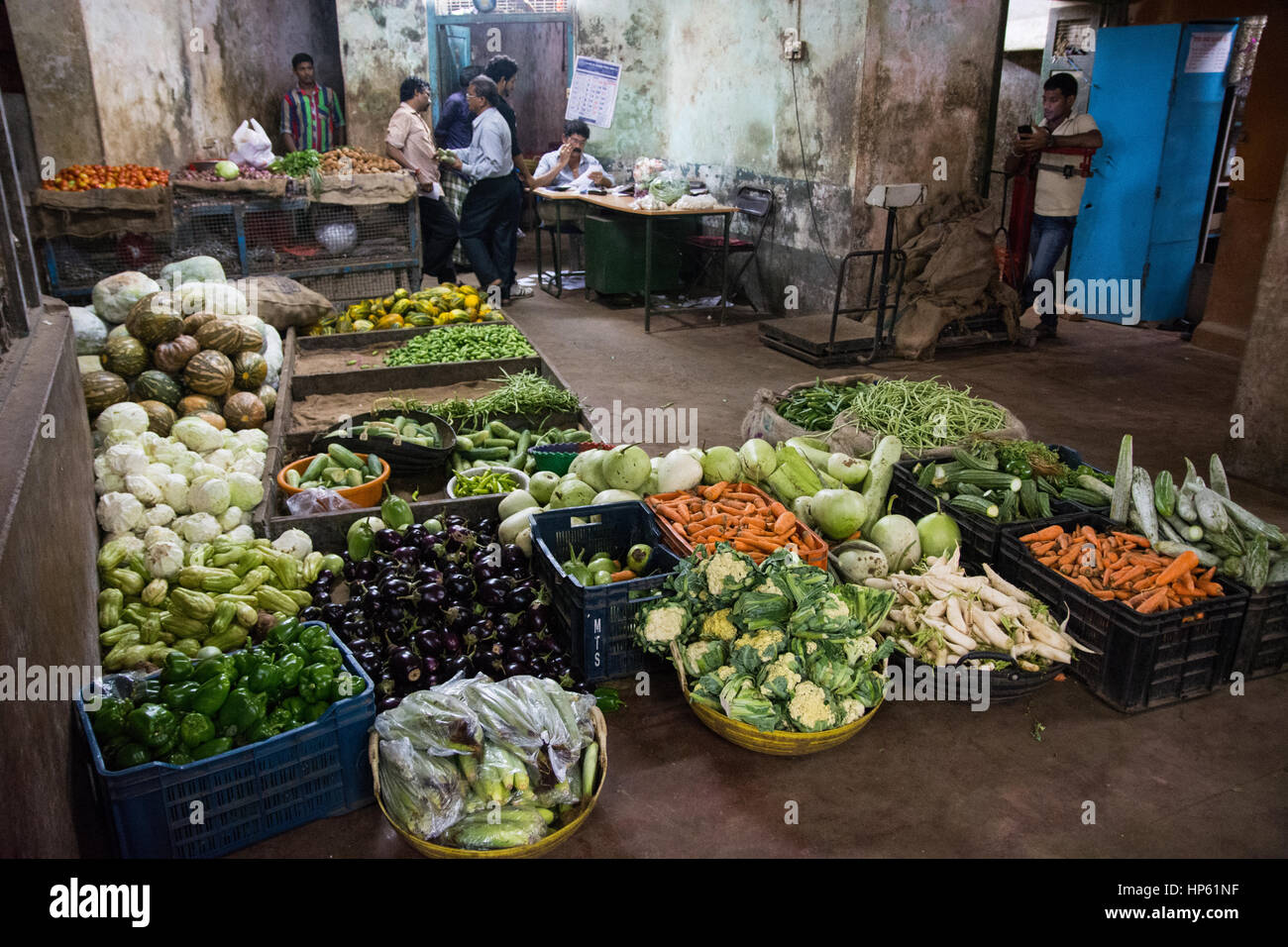 Mumbai, India - December 11, 2016 - Indian trader in his shop on local ...