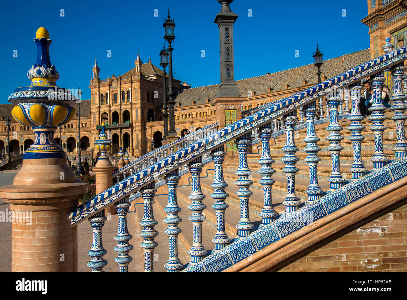 plaza del espana in sevilla, spain Stock Photo - Alamy