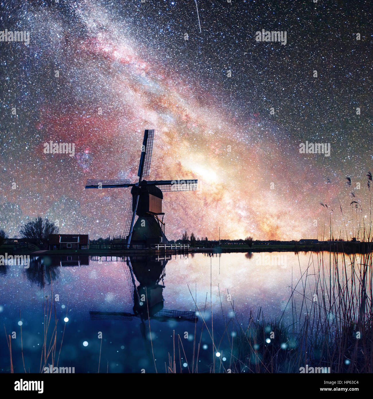 Windmill with sun star hi-res stock photography and images - Alamy