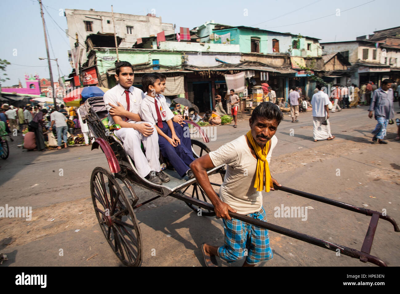Human rickshaw hi-res stock photography and images - Alamy
