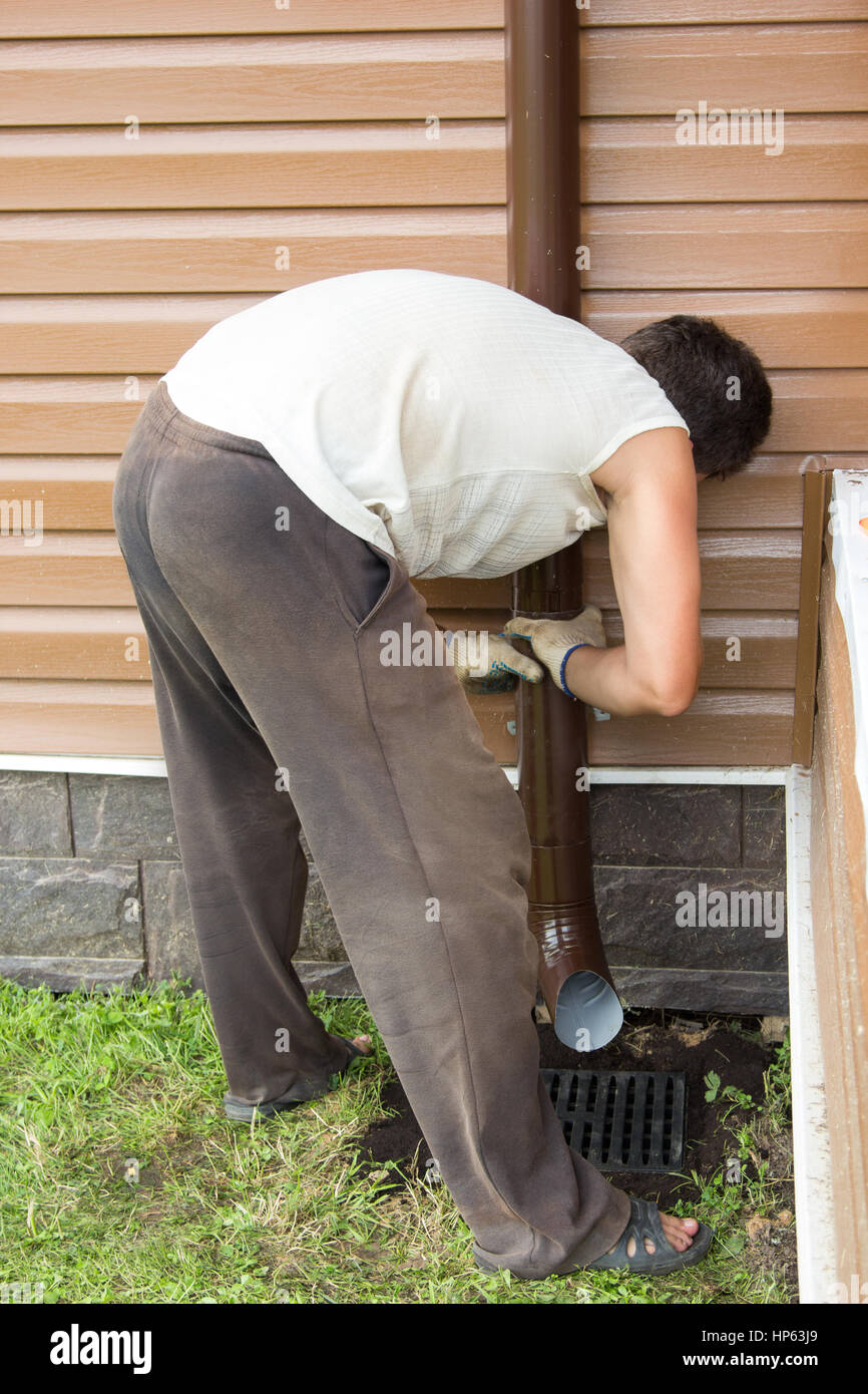 Pvc drainpipe hi-res stock photography and images - Alamy