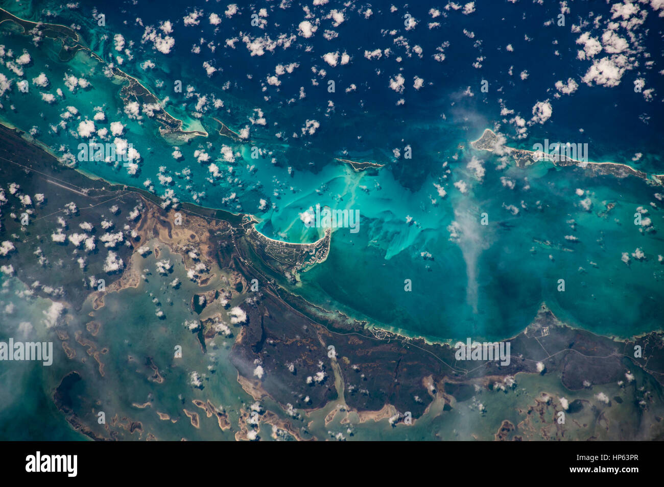 Earth top view from space. Elements of this image furnished by NASA ...