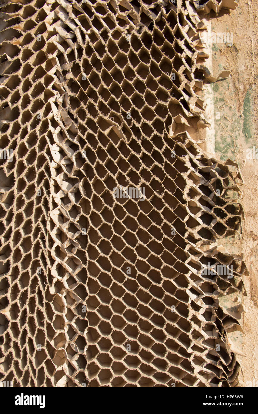 Corrugated cardboard edges texture as an Industrial background Stock ...