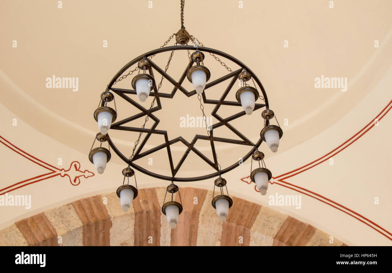 Old Ottoman style ceiling lamps for interior decoration Stock Photo - Alamy