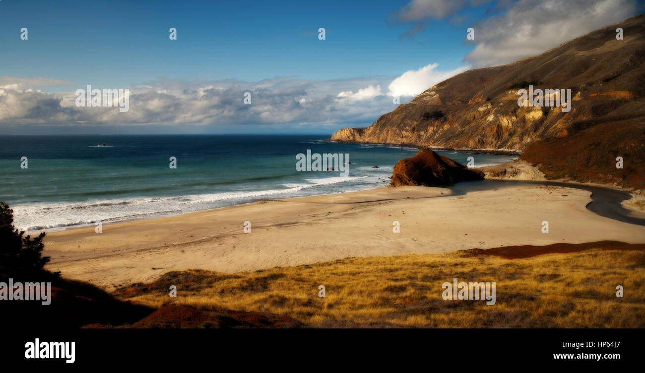 California Coastal Scene Stock Photo - Alamy