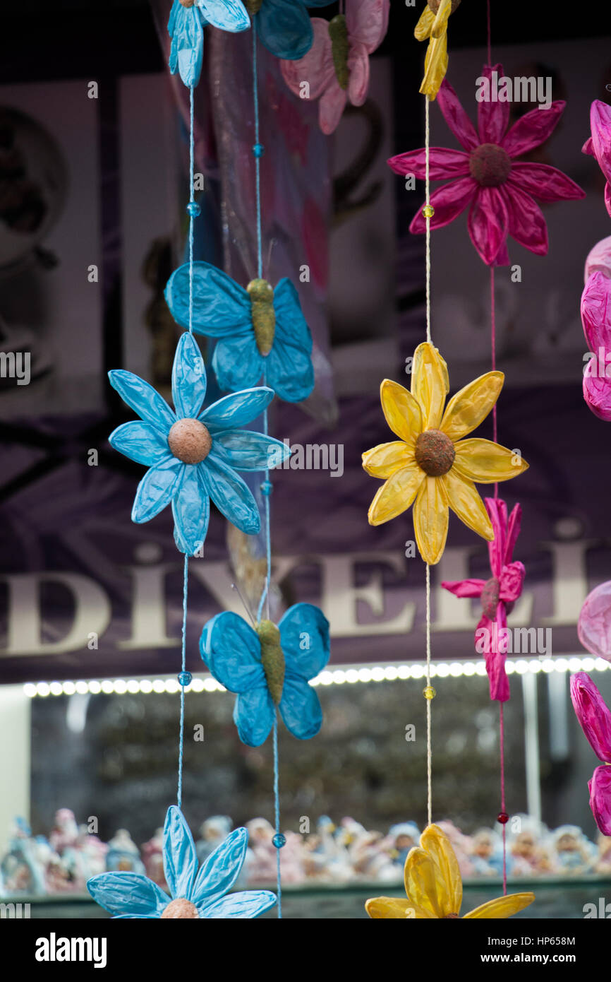 Fake colorful flowers for decorative purposes Stock Photo - Alamy