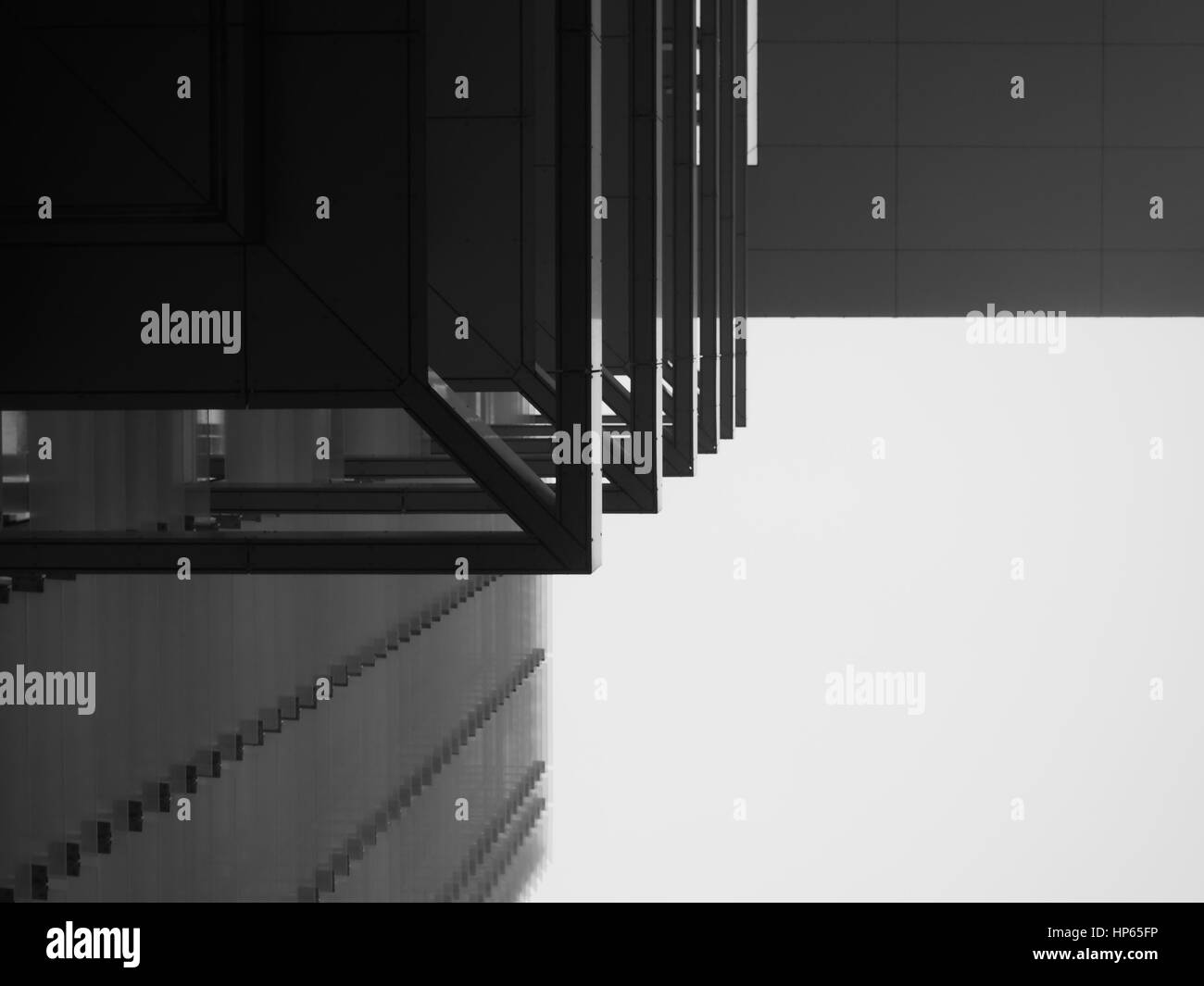 Architecture building detail monochrome Stock Photo - Alamy
