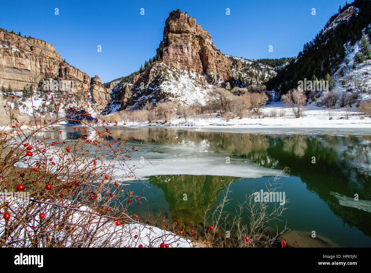 Frozen Colorado Landscape Stock Photo - Alamy