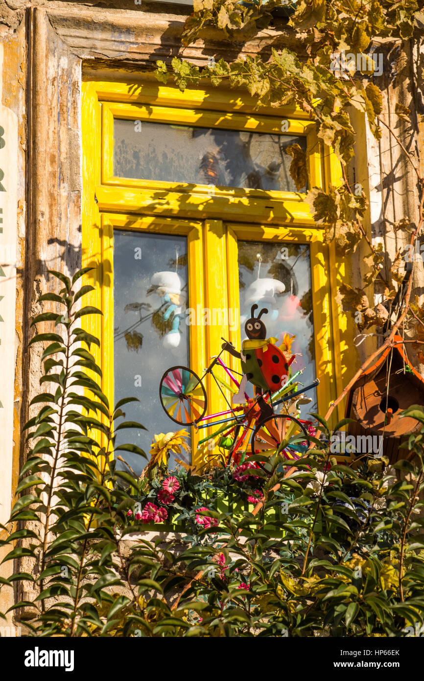 Old window Architecture from ruins in Istanbul Stock Photo - Alamy