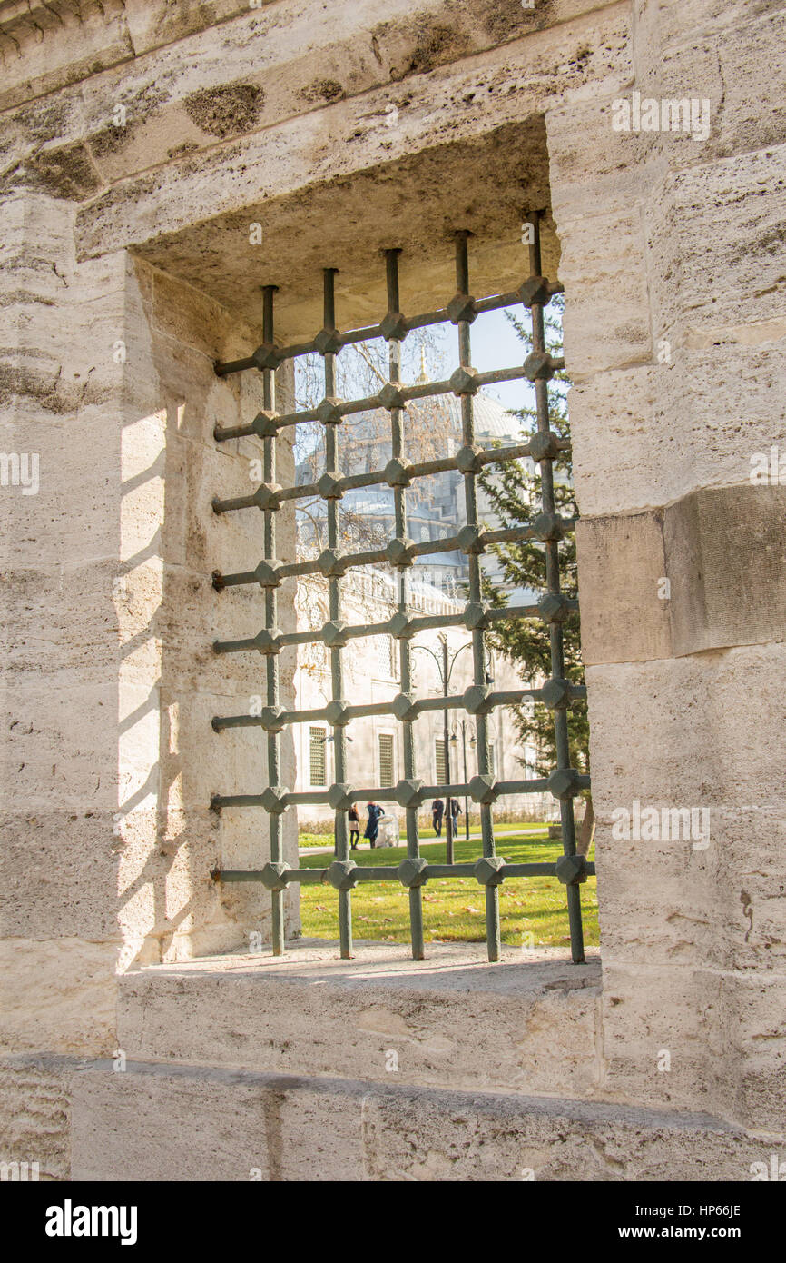 Old window Architecture from the Ottoman times In Istanbul Stock Photo ...