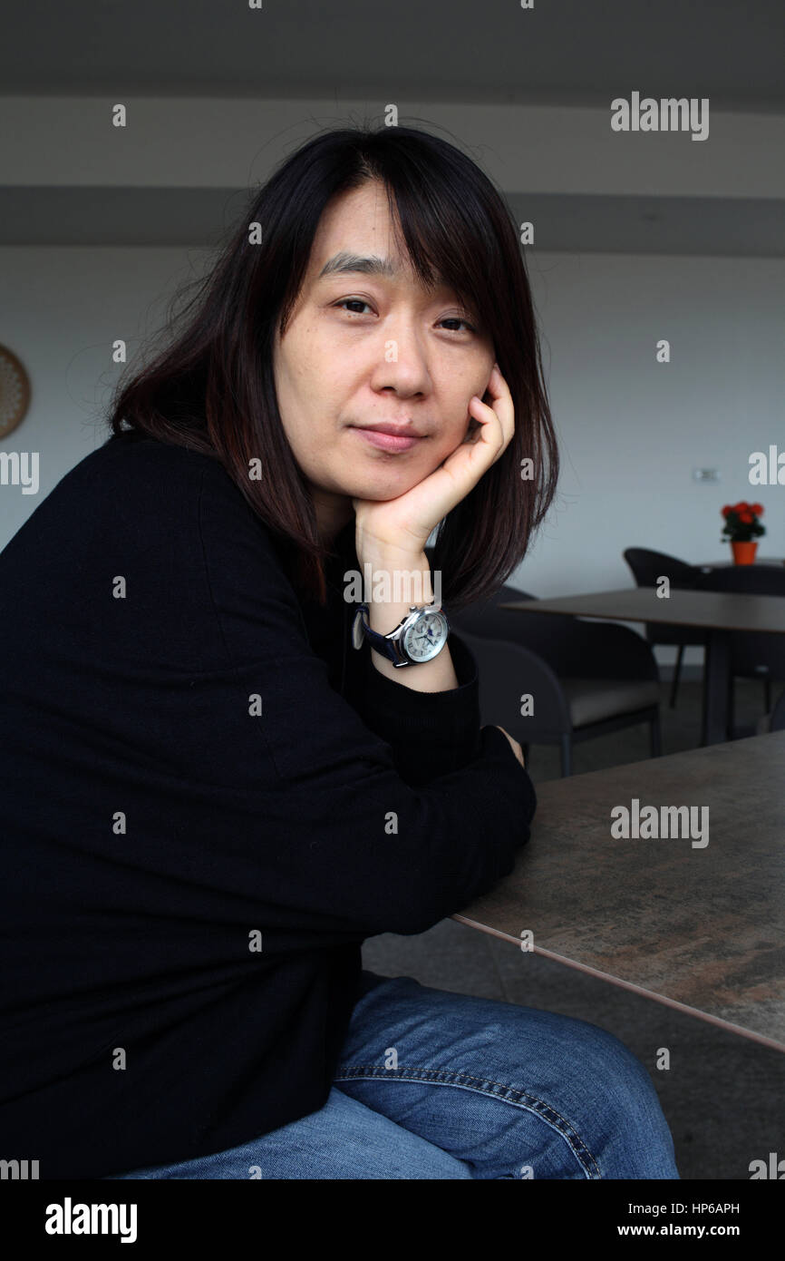 Portrait of Han Kang (aka Han Gang) 25/10/2016 ©Basso CANNARSA/Opale ...