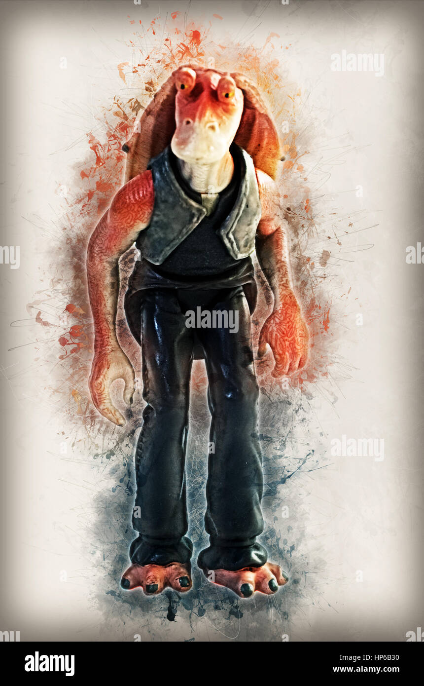 Star wars jar jar binks hi-res stock photography and images - Alamy