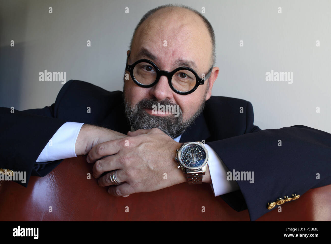 Portrait of Carlos Ruiz Zafon 05/12/2016 ©Basso CANNARSA/Opale Stock ...