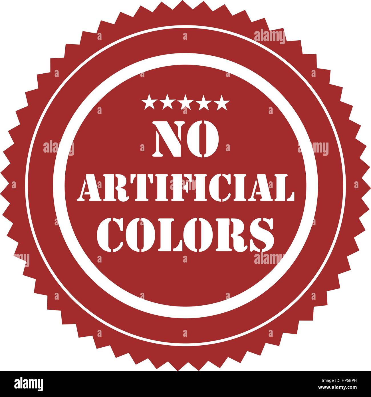 No artificial colors sign Stock Vector Images - Alamy