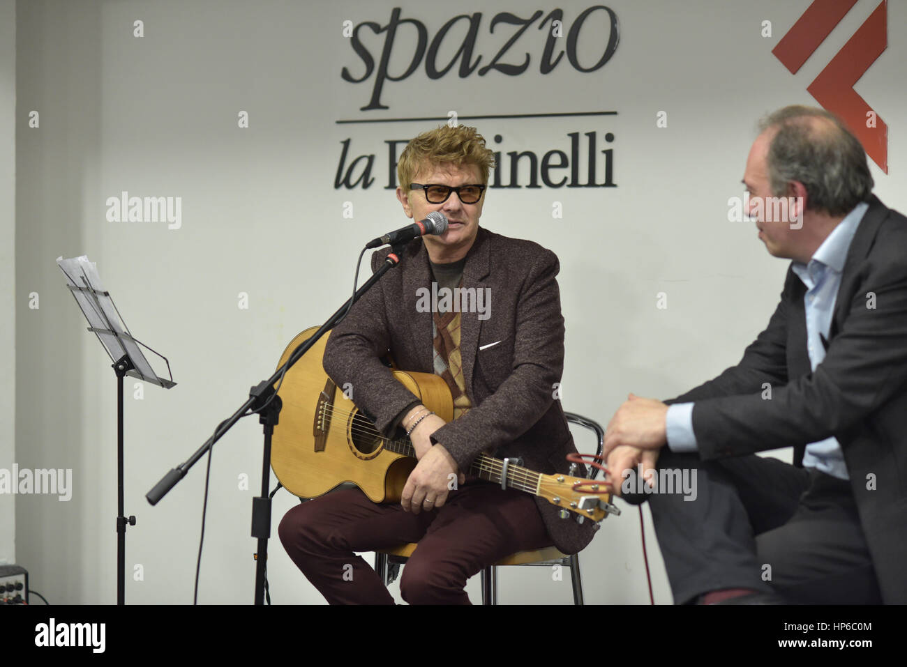 Naples, Italy. 18th Feb, 2017. Ron during the presentation of his new ...