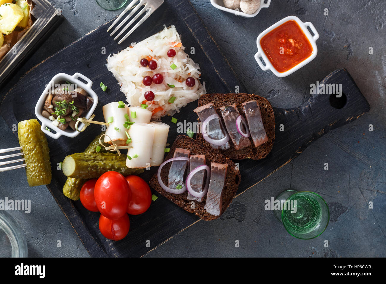 Traditional Salted Herring Cod Caviar High Resolution Stock Photography ...