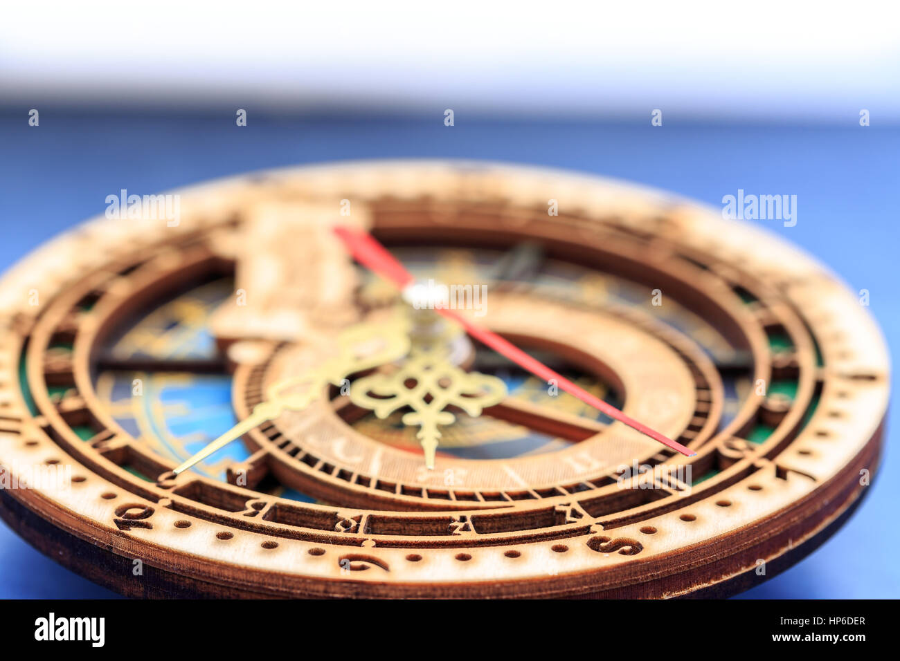 Nostalgia blue clock hi-res stock photography and images - Alamy