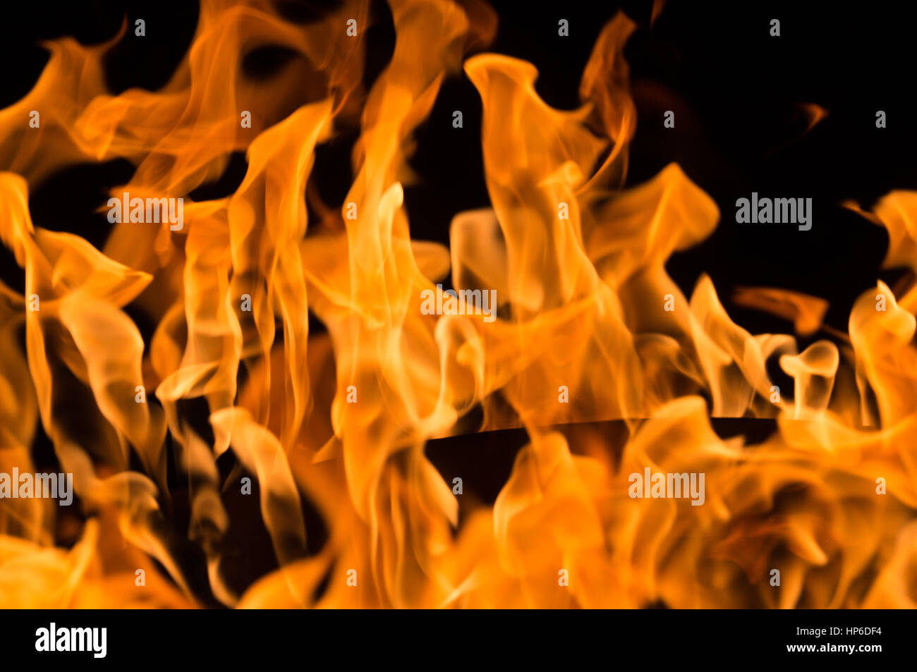 A close-up of intense flames in a fire Stock Photo - Alamy