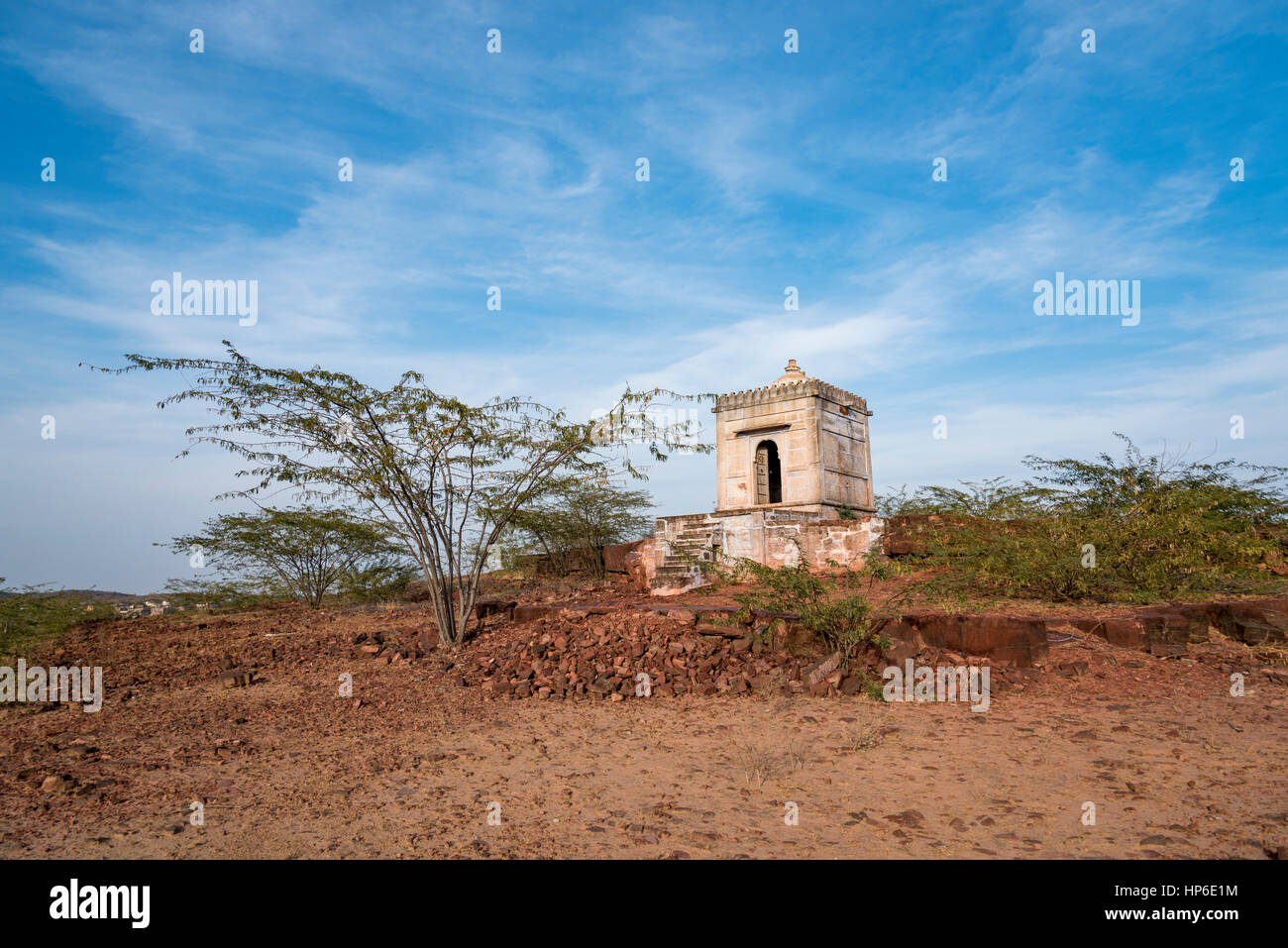 A Jain temple dedicated to Lord Mahavira at a hilltop in Osian with the ...