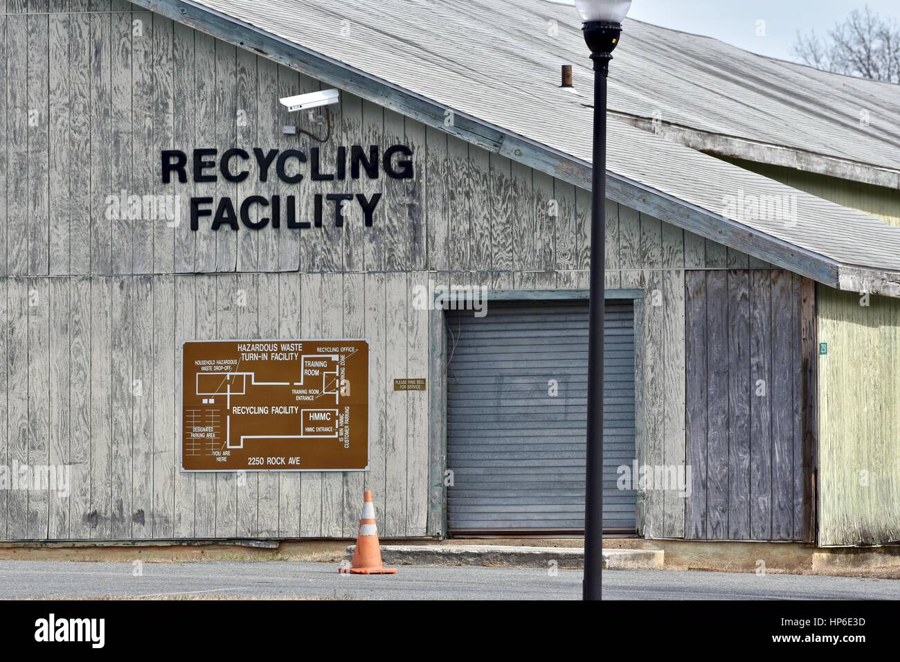 Recycling Facility building Stock Photo - Alamy