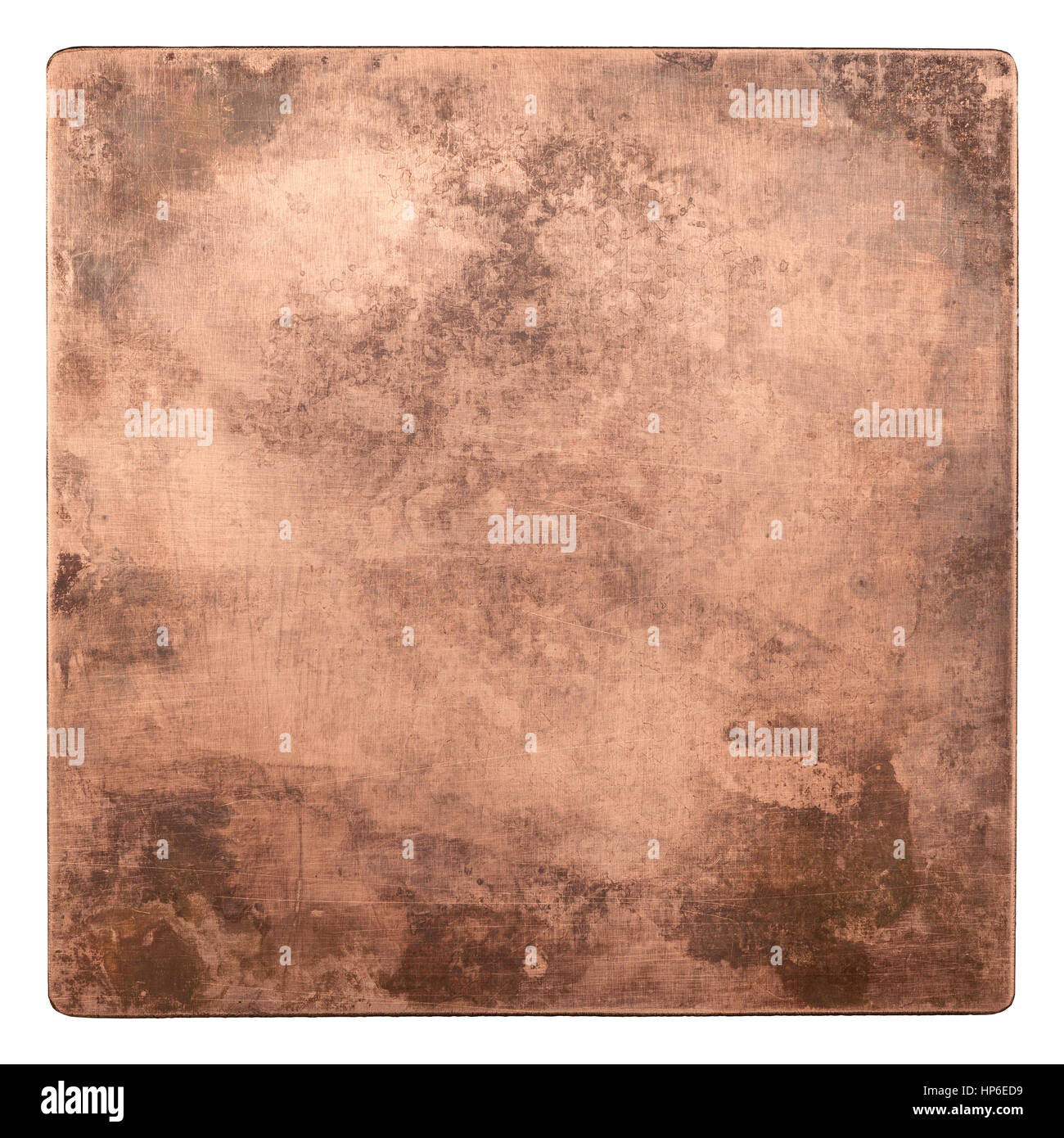 Aged copper plate texture, old worn metal background Stock Photo - Alamy