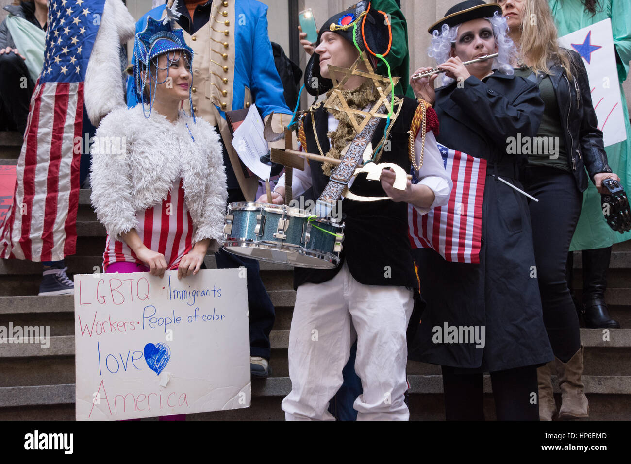 New York City, United States. 18th Feb, 2017. Days before the national ...