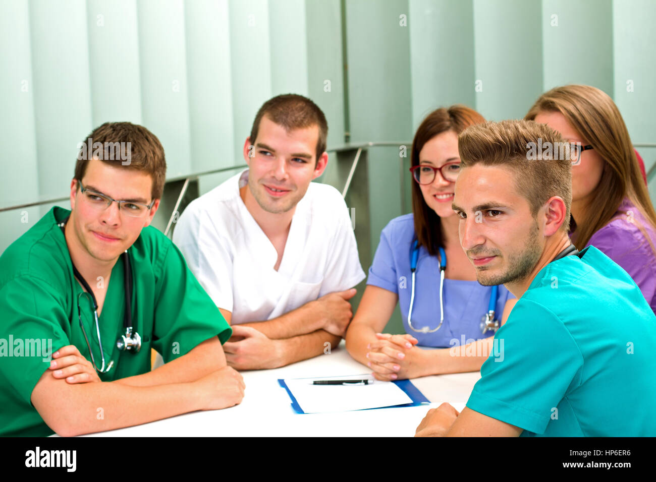 A medical team meeting in the hospital Stock Photo - Alamy