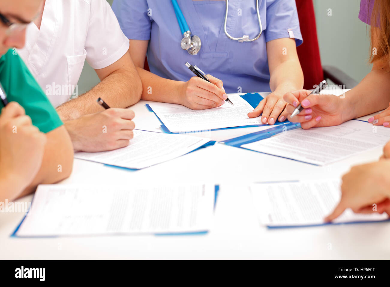 A medical team meeting in the hospital Stock Photo - Alamy