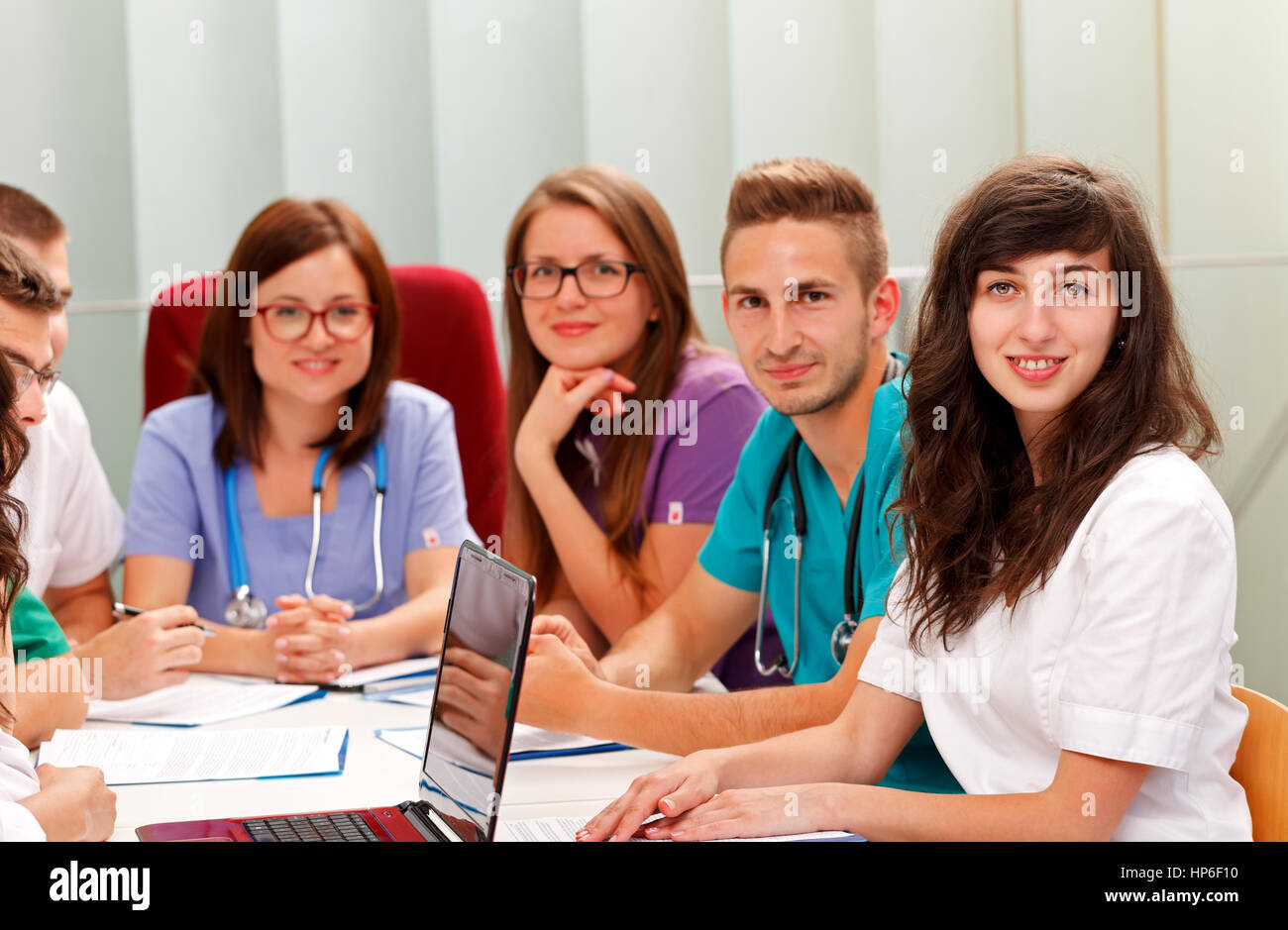 Medical team meeting in the hospital Stock Photo - Alamy