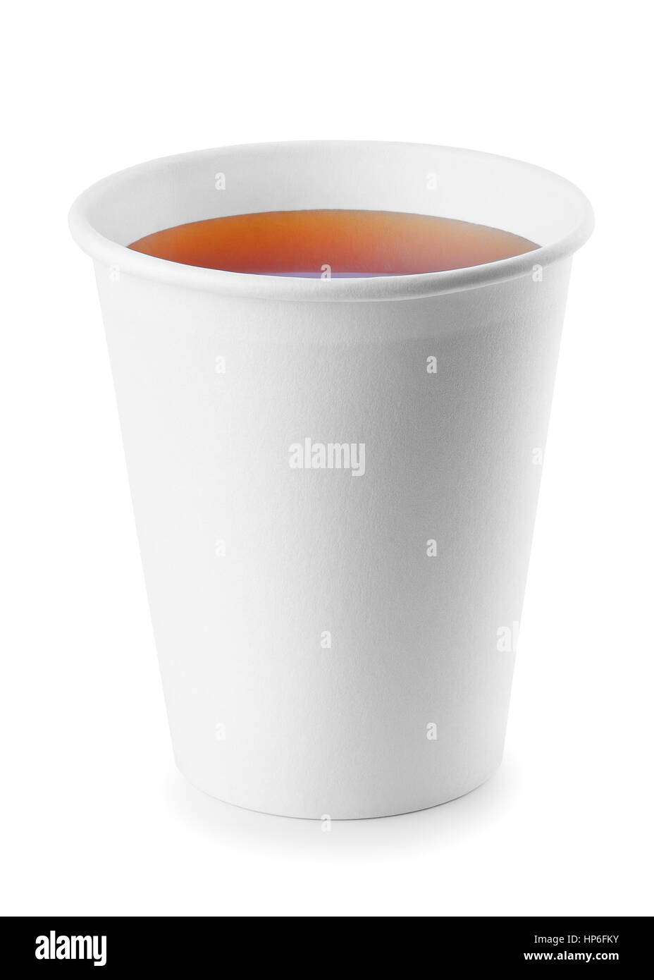 black tea in take away cup isolated on white background with clipping ...