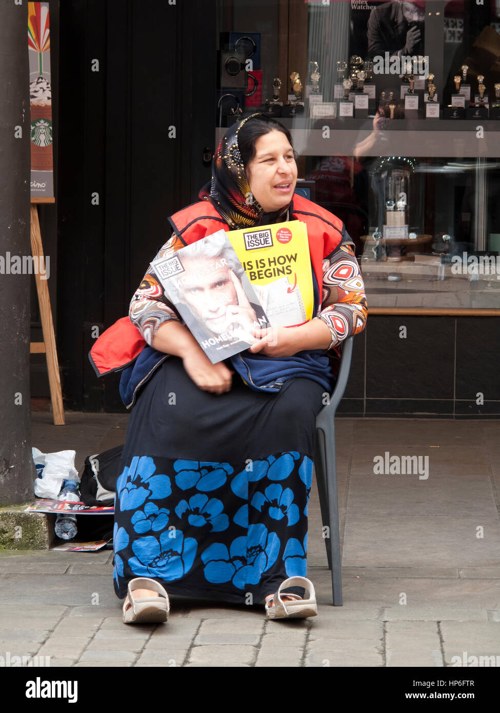 The Big Issue seller, charity street newspaper founded in September ...