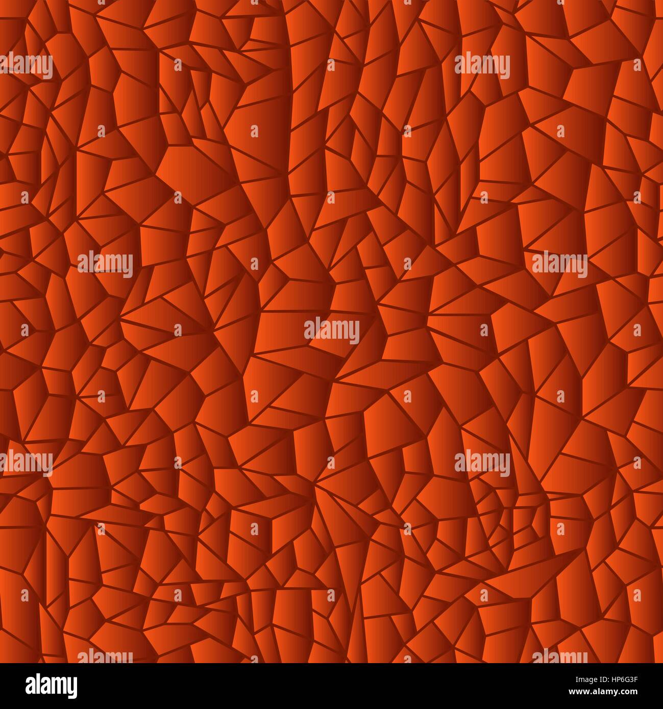 Geometric pattern in orange hues as a stained glass, seamless vector ...