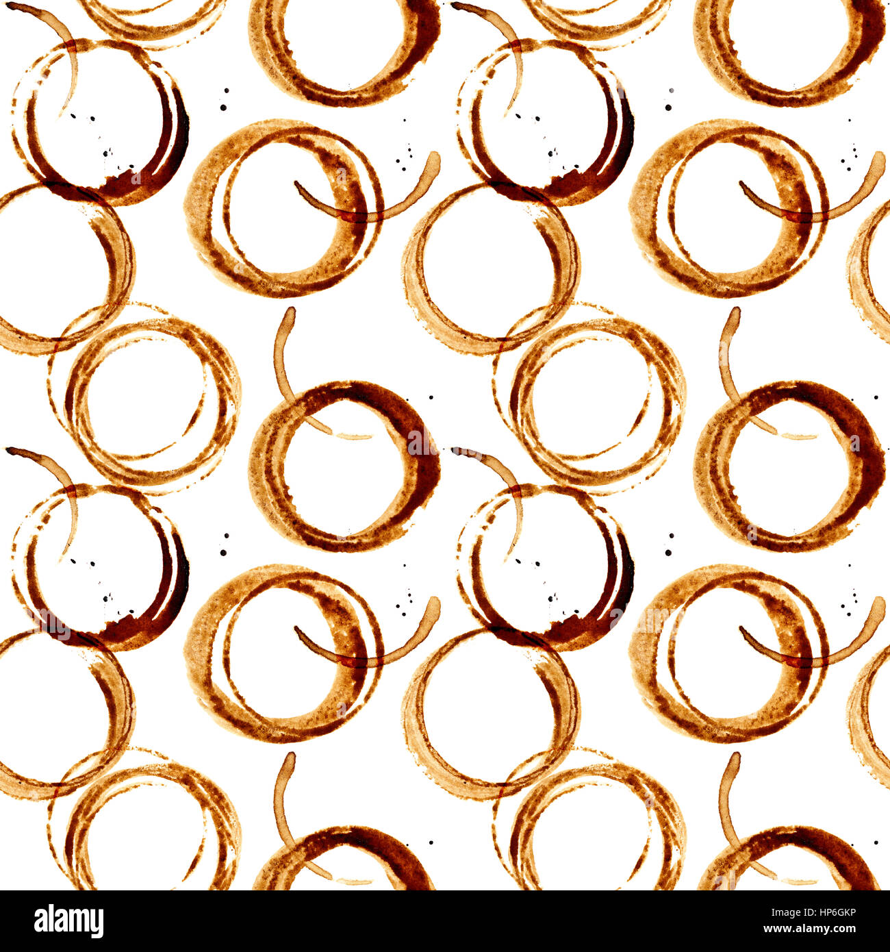 Coffee cup stains seamless background Stock Photo - Alamy