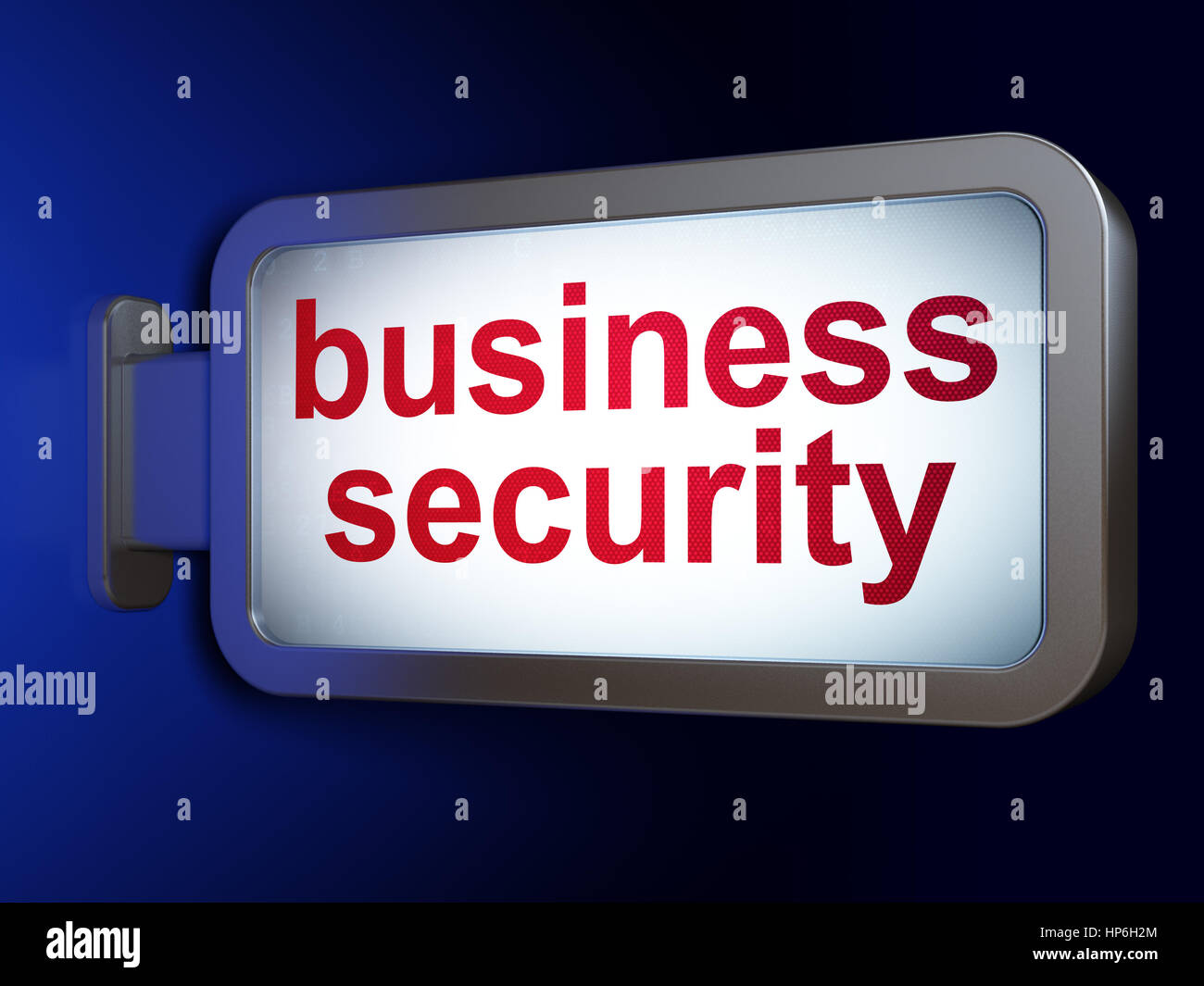 Security concept: Business Security on advertising billboard background ...