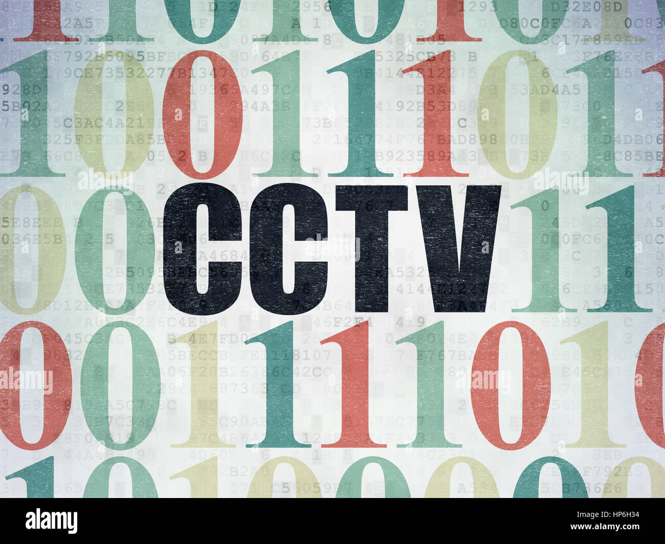 Safety concept: Painted black text CCTV on Digital Data Paper ...