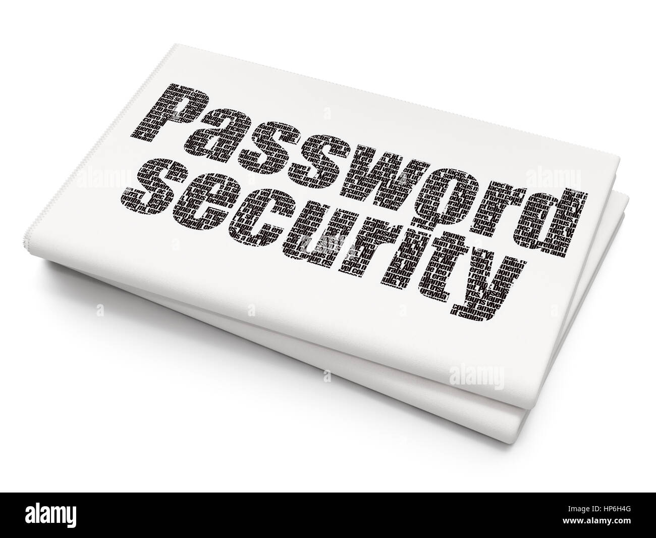 Privacy concept: Pixelated black text Password Security on Blank ...