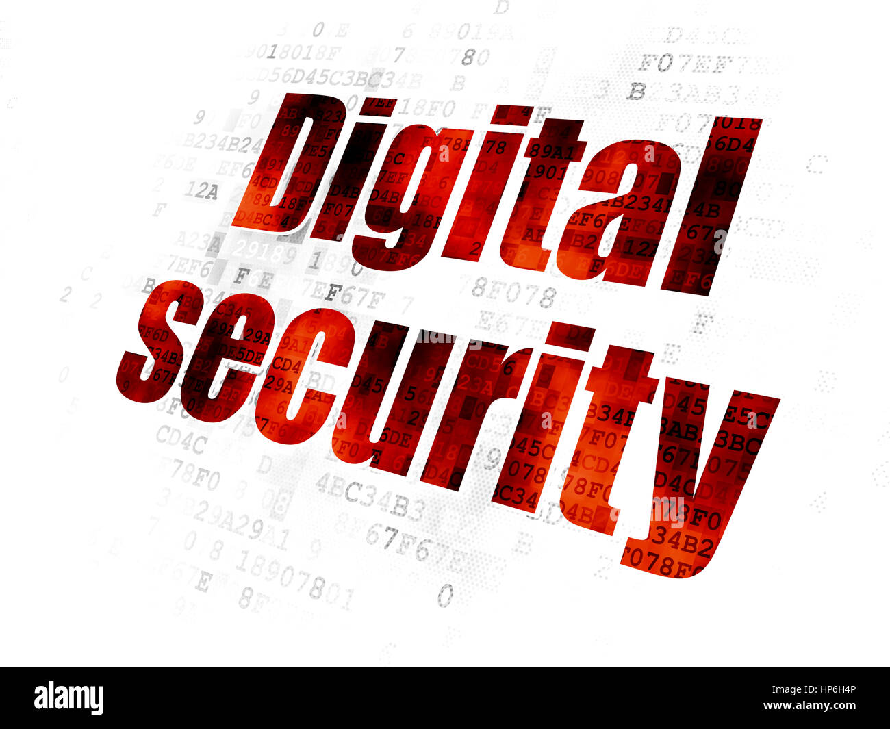 Safety concept: Pixelated red text Digital Security on Digital background Stock Photo - Alamy