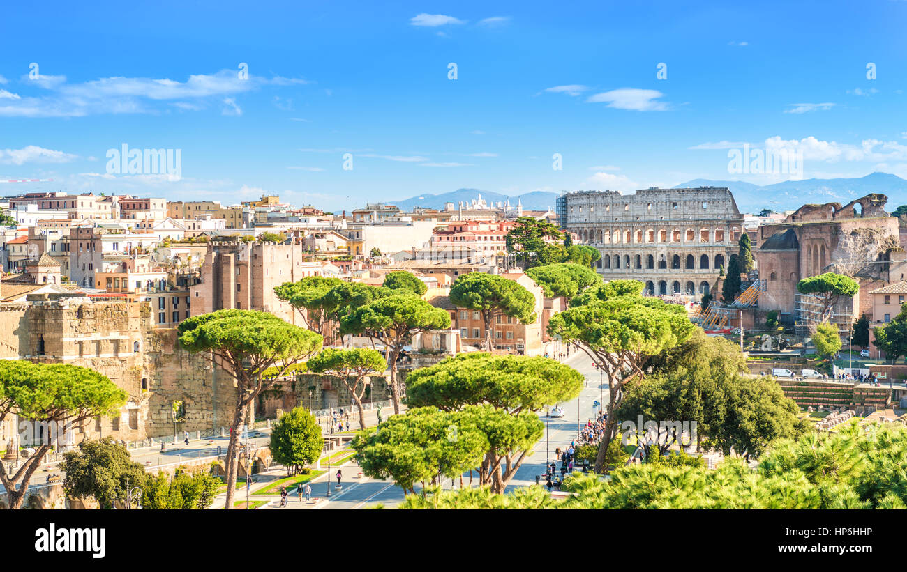 Panorma of Rome, Italy Stock Photo - Alamy
