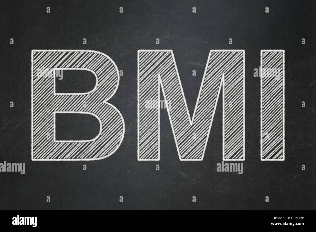 Healthcare concept: text BMI on Black chalkboard background Stock Photo ...