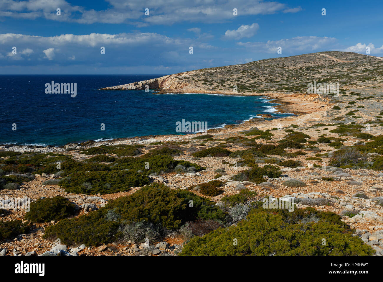 Characteristic landscape of Donoussa island in Greece Stock Photo - Alamy