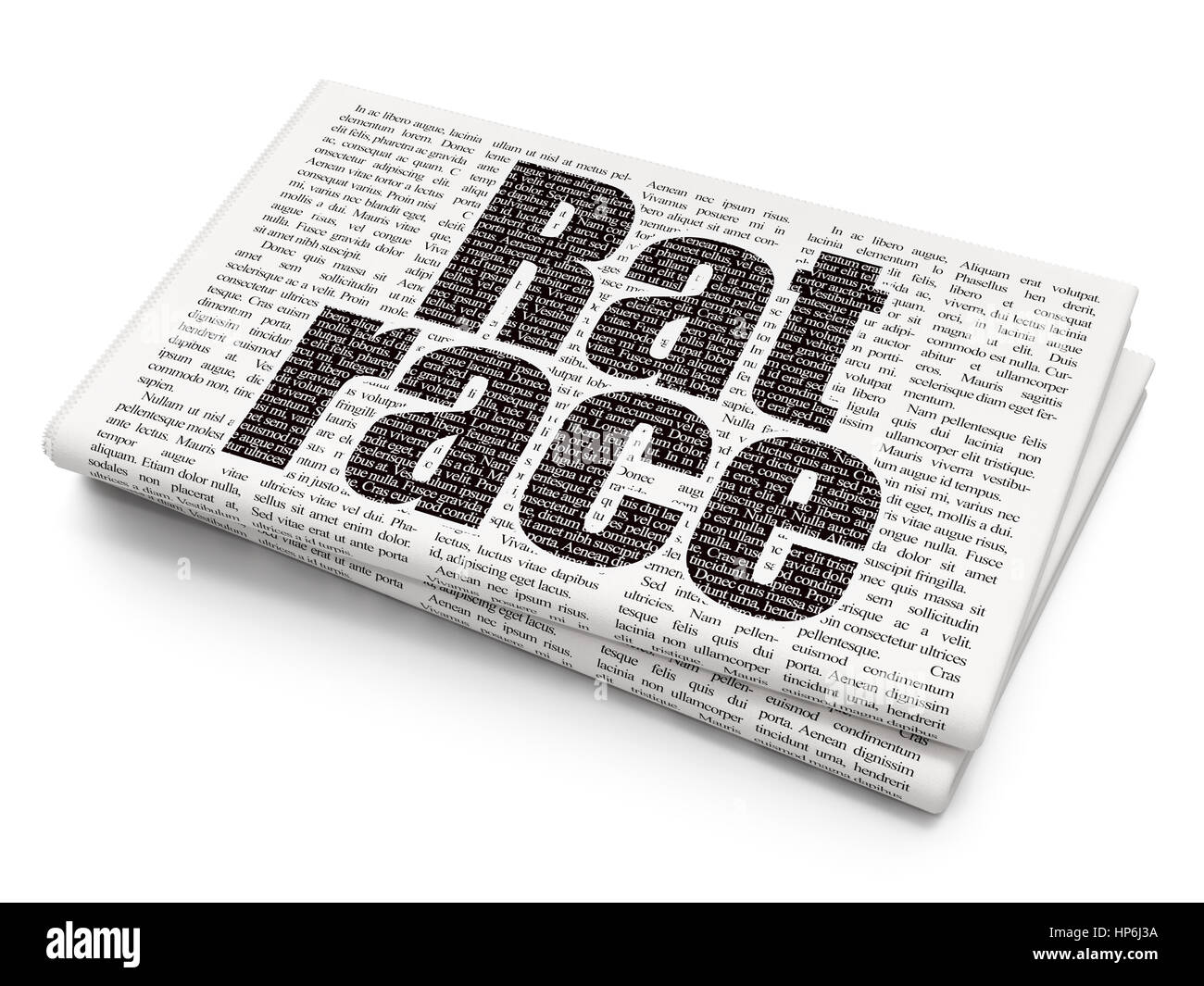 Politics concept: Pixelated black text Rat Race on Newspaper background ...