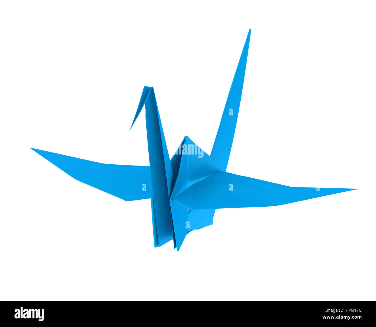 Origami Paper Crane Isolated Stock Photo - Alamy