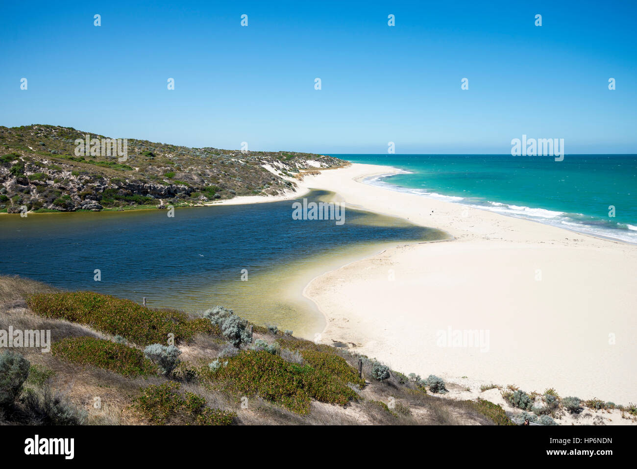 River estuary meets ocean hi-res stock photography and images - Alamy