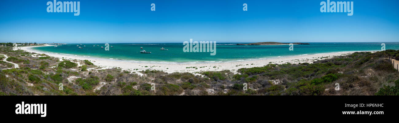 Panorama of the Lancelin beach in Western Australia Stock Photo - Alamy