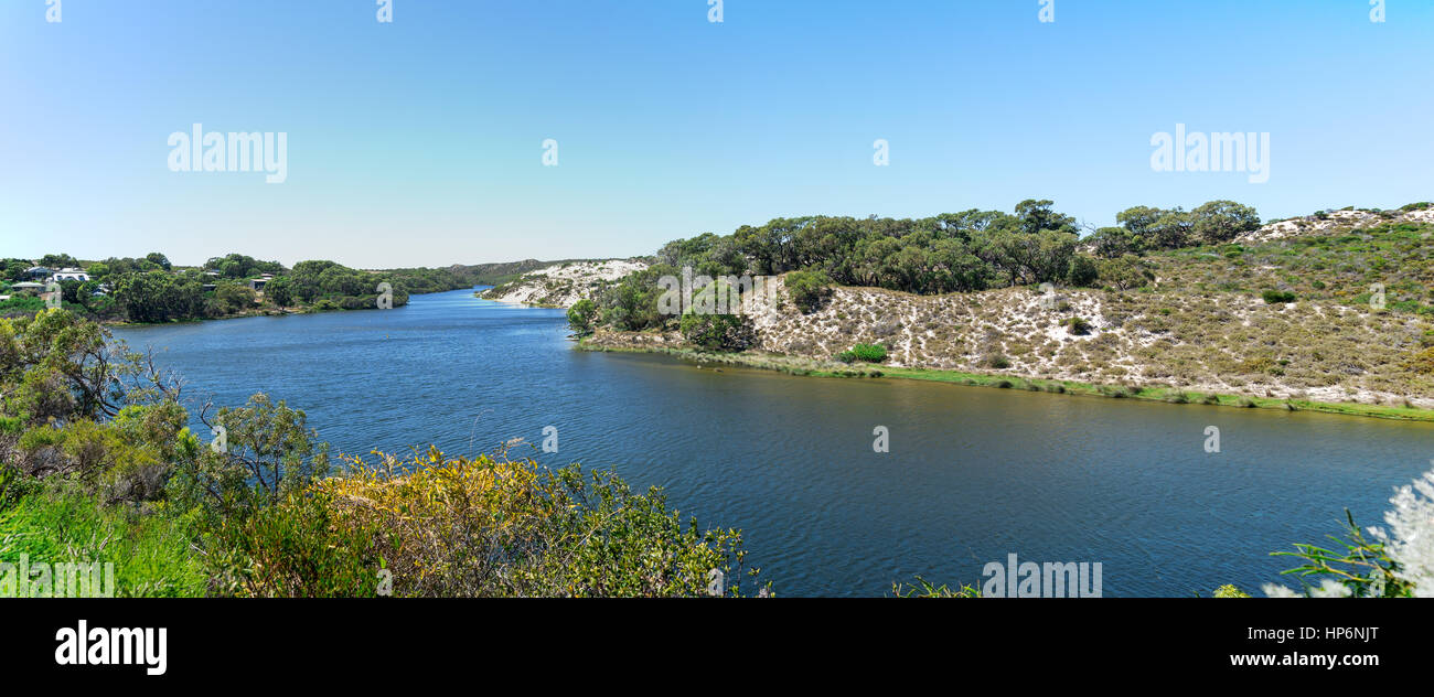 Panorama of the Moore river in Western Australia Stock Photo - Alamy