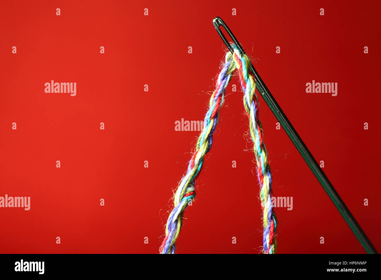Needle and string Stock Photo - Alamy