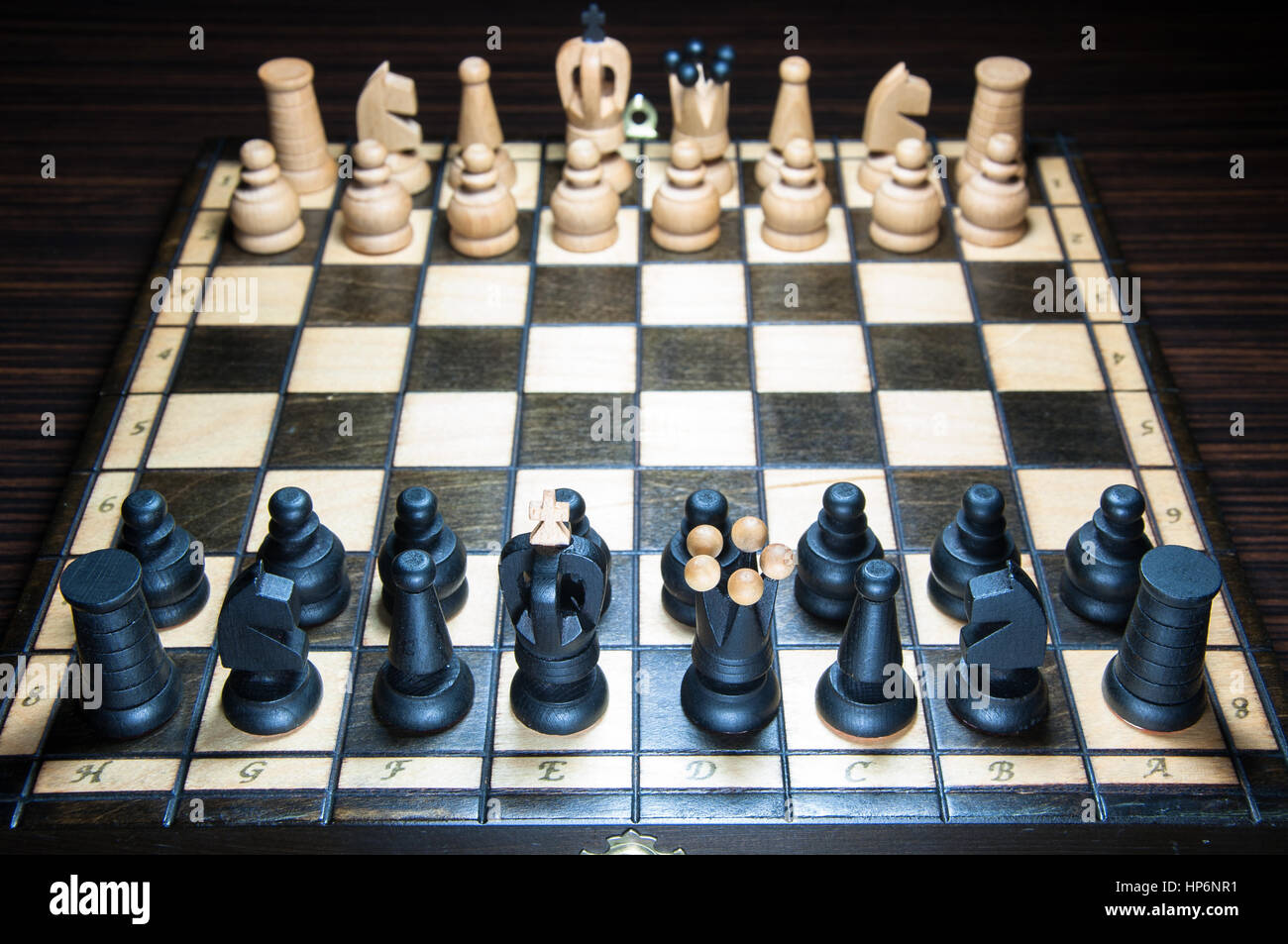 Chess-Board with chess. Chess tournament Stock Photo - Alamy