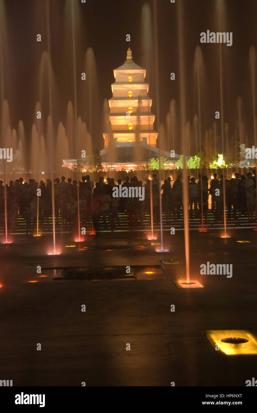 Giant Wild Goose Pagoda in Xi'an China Stock Photo - Alamy