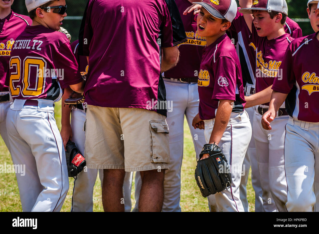 Baseball players and game Stock Photo - Alamy